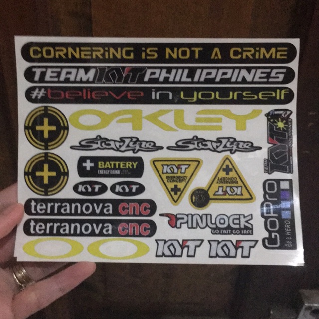 KYT Visor Decals 3M Team Kyt Design | Shopee Philippines