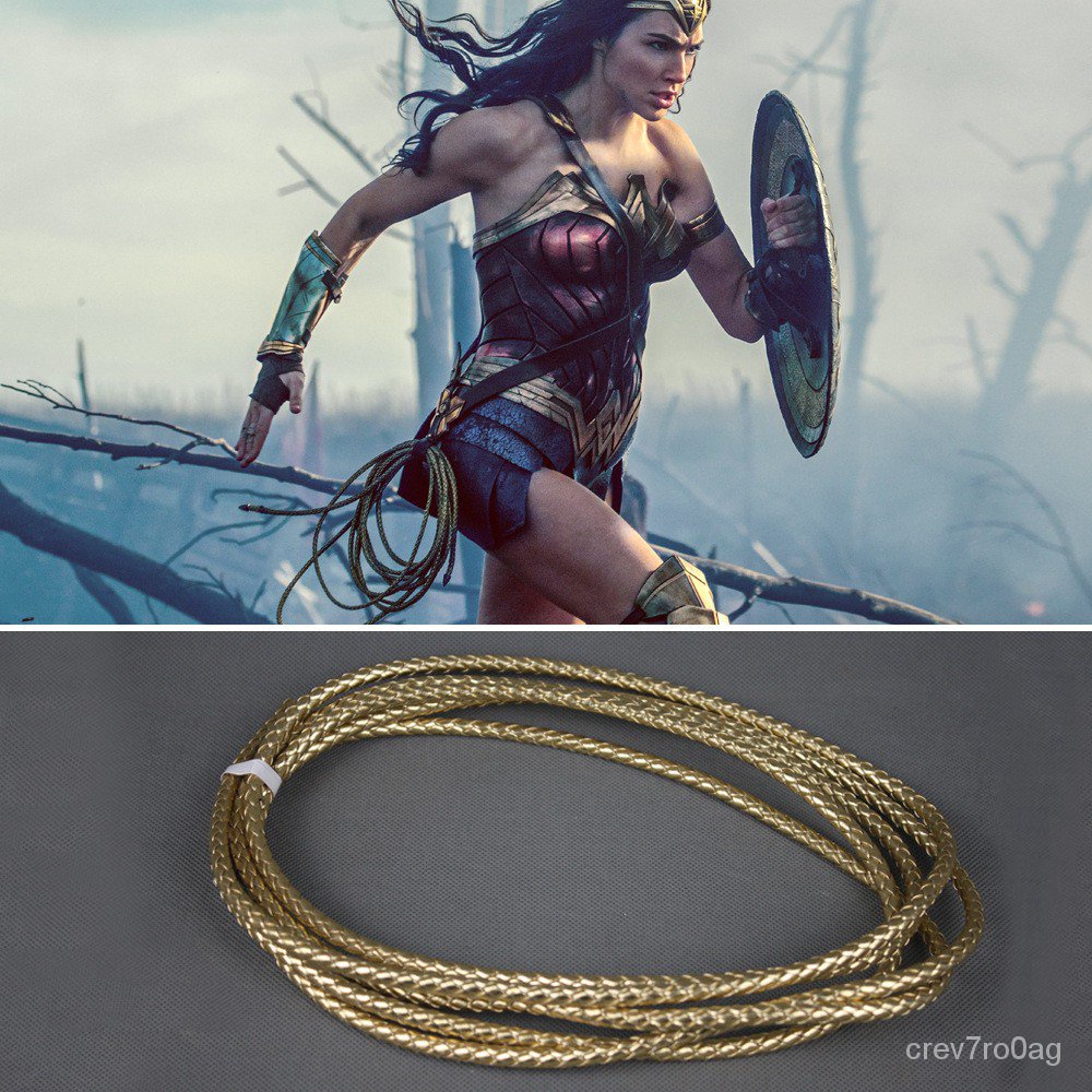 Movie Wonder Woman Wonderwoman Diana Surrounding Weapons Mantra Lasso Rope Whip Cos Lsbp
