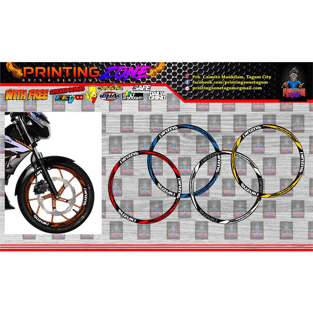 SUZUKI RAIDER R150 Carb and FI Mags Sticker Decals High Quality and ...