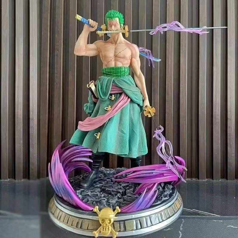 Roronoa Zoro GK statue 26cm action figure one piece 3 three swords ...