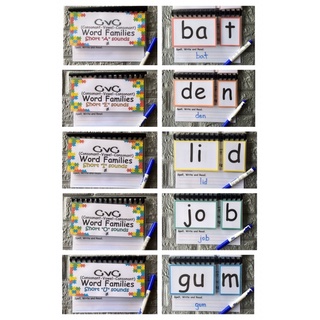 CVC Word Builder Flip Cards form all CVC Words- Laminated (AEIOU ...