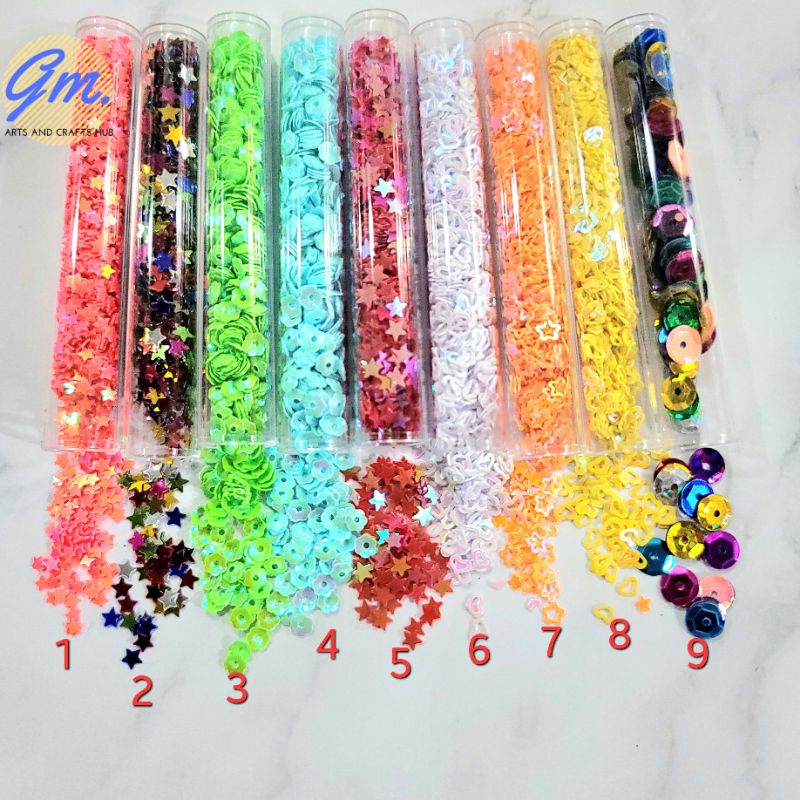 Assorted Shapes Glitters Different Shapes Sequins for DIY Arts and ...