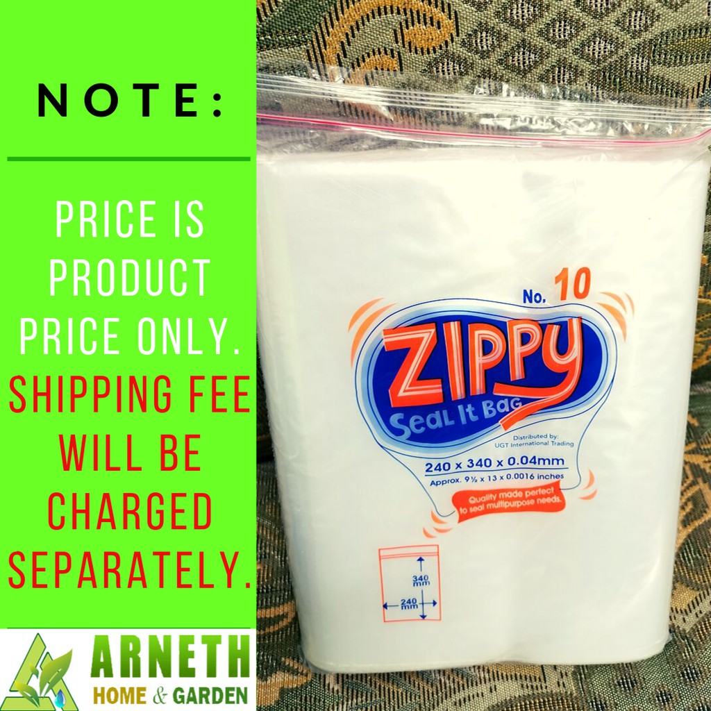 NO.10 PLASTIC WITH ZIPLOCK 100PCS | Shopee Philippines