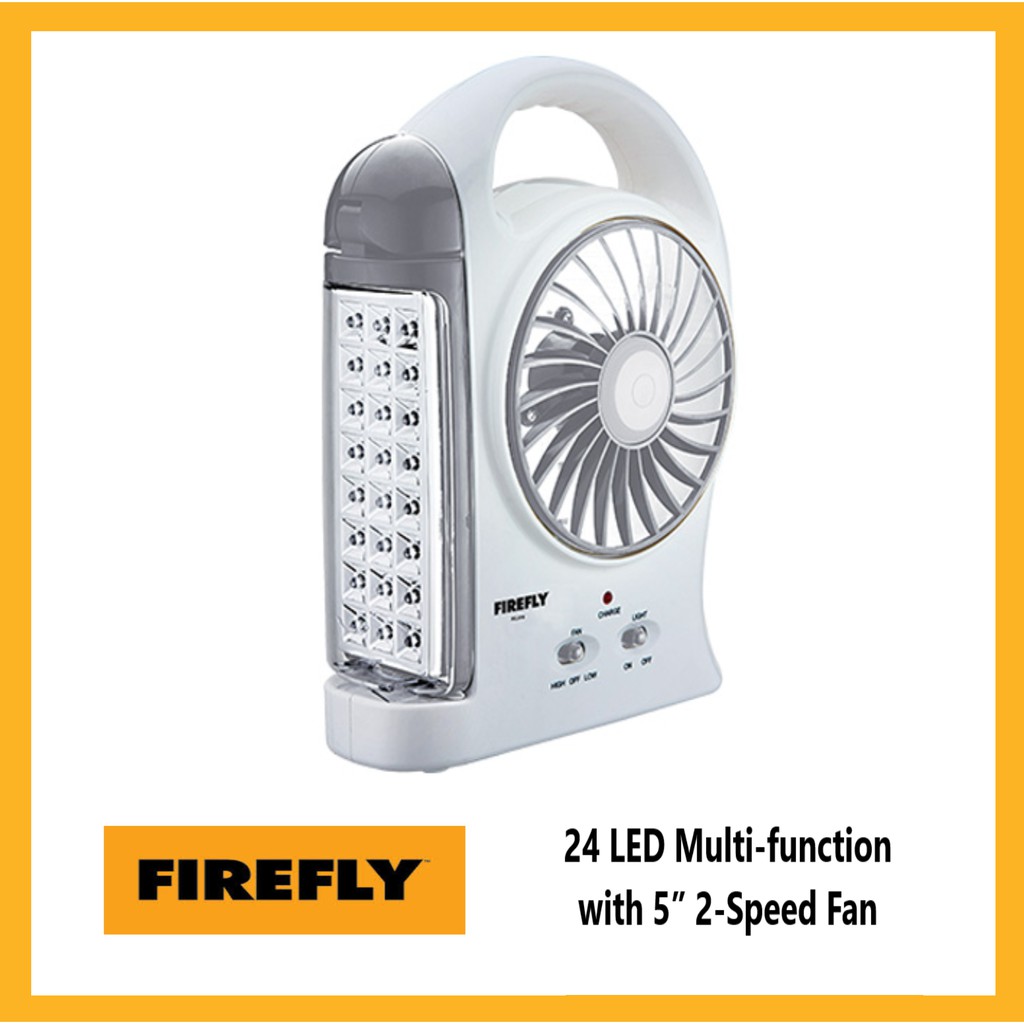 Firefly Multi-Function Lamp 24 LED with 5” 2-Speed Fan FEL614 | Shopee ...