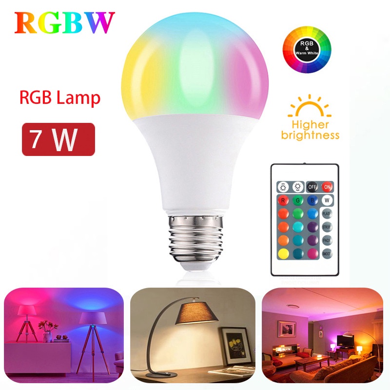 RGB LED Lights Bulbs 5W/10W LED Lamp Bulb Dimmer Lamp Clad Aluminium ...
