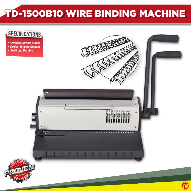 QUAFF Wire Binding Machine A4 Size | Shopee Philippines