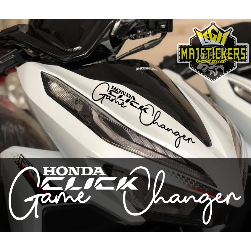 Honda Click The GameChanger Sticker Cutout Vinyl 8 inches length DESIGN ...