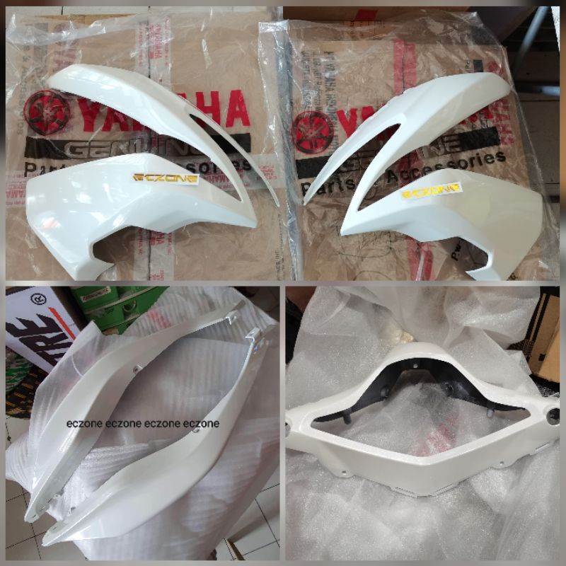 AEROX OUTER FAIRINGS BUNDLE PEARL WHITE YAMAHA GENUINE PARTS | Shopee ...