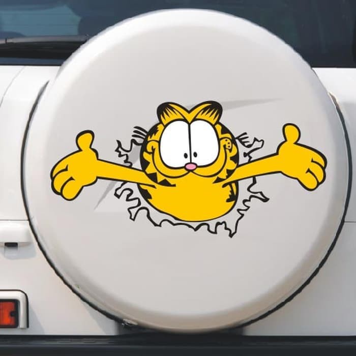 Happy Cute garfield sticker cutting sticker Cool Durable Car sticker ...