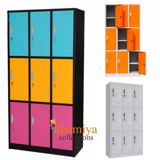 9 DOOR Steel Locker, School Metal Locker, Gym Cabinet, Storage ...