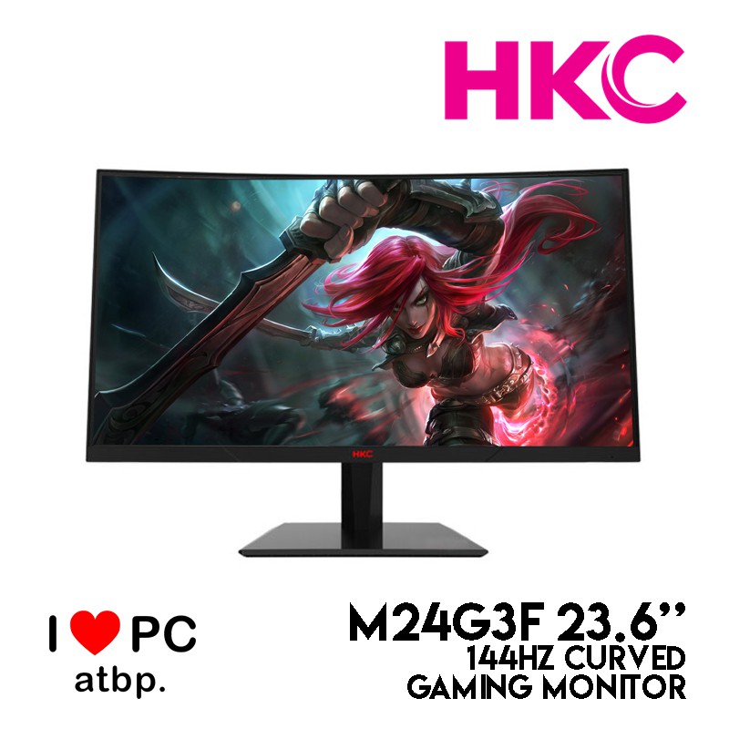 HKC M24G3F 23.6” 144Hz Curved Gaming Monitor (Gsync, Freesync, VA, DVI/DP/HDMI) | Shopee Philippines