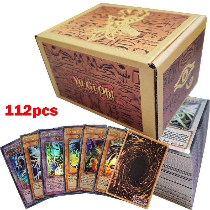 112pcs/Box Anime Yu-Gi-Oh! Dark Magician Girl yugioh Board Games play ...