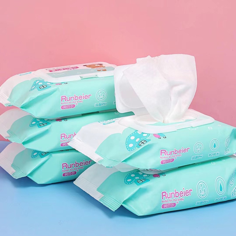 Organic Baby Wipes 80 Pcs Per Pack 99% Water Hypoallergenic 80 sheets ...