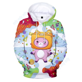 Kids Cartoon Hoodie Lankybox Boxy Foxy Rocky Boys/Girls Casual Hoody ...