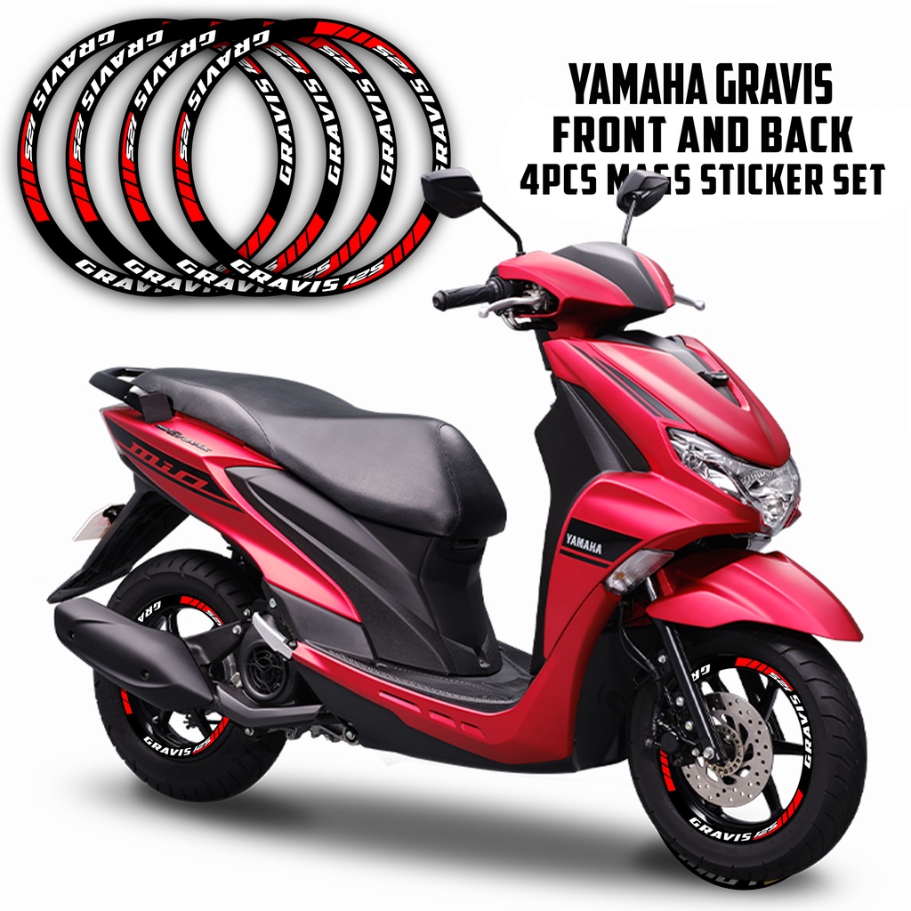 Yamaha Gravis Mags Sticker Set | Front and Back | Shopee Philippines
