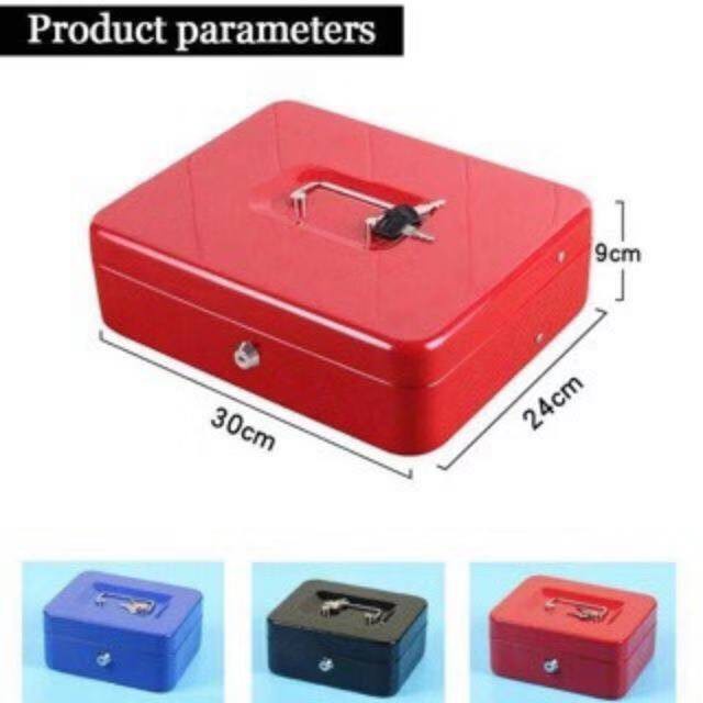 CQW.NO1 Metal Cash box Drawer Cashier Safety box Lock Big Size Secure ...