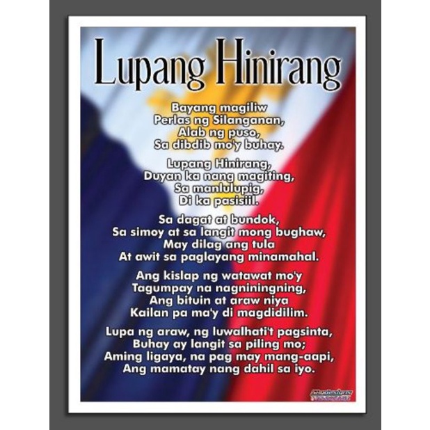 EDUCATIONAL POSTER TARPAULIN FOR KIDS LUPANG HINIRANG 45X60CM | Shopee ... EDUCATIONAL POSTER TARPAULIN FOR KIDS LUPANG HINIRANG 45X60CM | Shopee ...