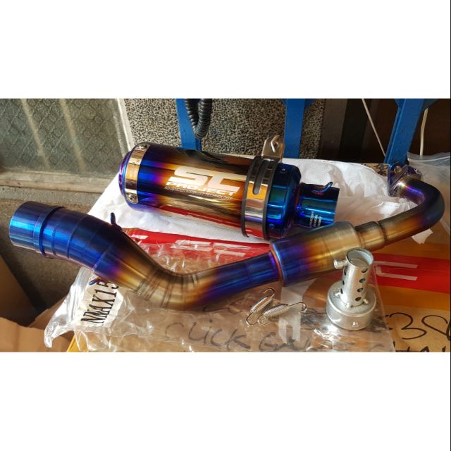 Nmax sc project fullsystem pipe with resonator (bluetone) | Shopee ...