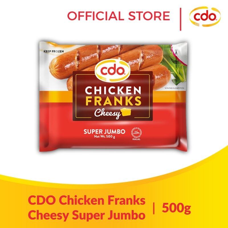 CDO Chicken Franks Cheesy Super Jumbo 500g | Shopee Philippines CDO Chicken Franks Cheesy Super Jumbo 500g | Shopee Philippines