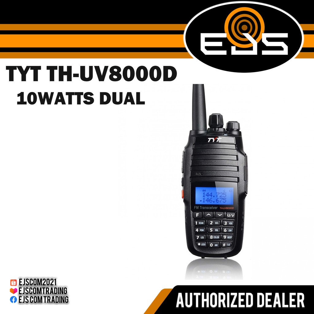 TYT TH-UV8000D 10WATTS DUAL BAND PORTABLE RADIO (READY FUNCTION CROSSBAND ON) | Shopee Philippines