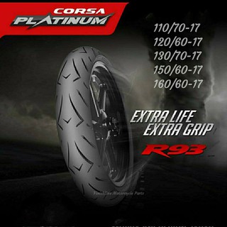 Corsa R93 Size 17 Platinum Series Motorcycle Tire Tubeless Tires ...