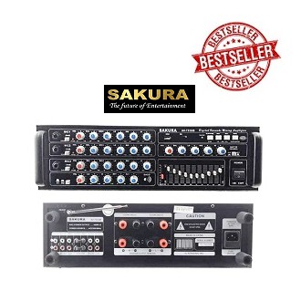 Sakura AV-733UB Stereo Mixing Amplifier 450W x 2 | Shopee Philippines