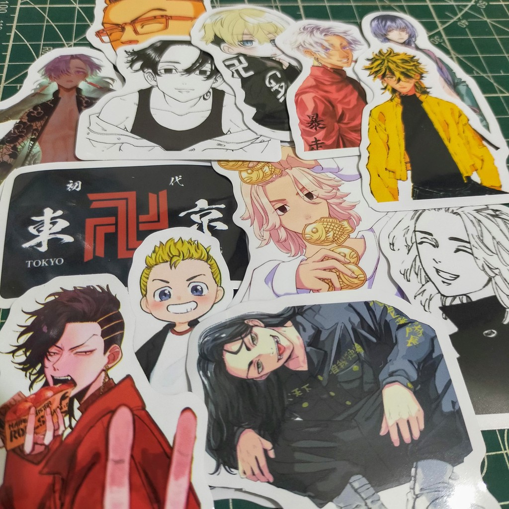 24PCS Tokyo Revengers Stickers Random Design Anime Series Decals ...