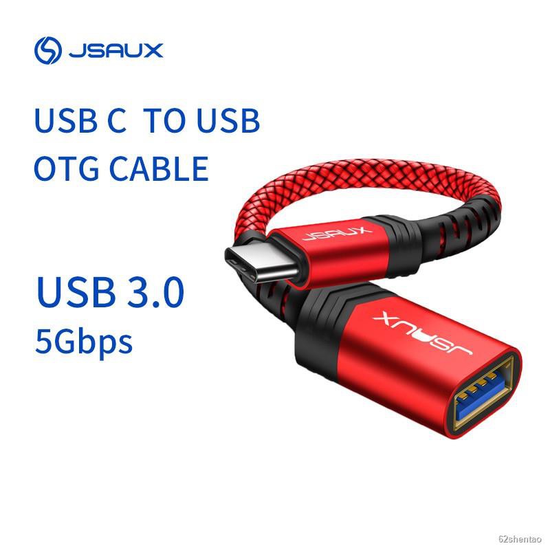 jsaux otg type c connector adapter cable to usb compatible with all ...