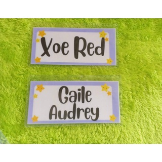 Name Tag for School, Name Tag for Kids, Name Tag with Laminate ...