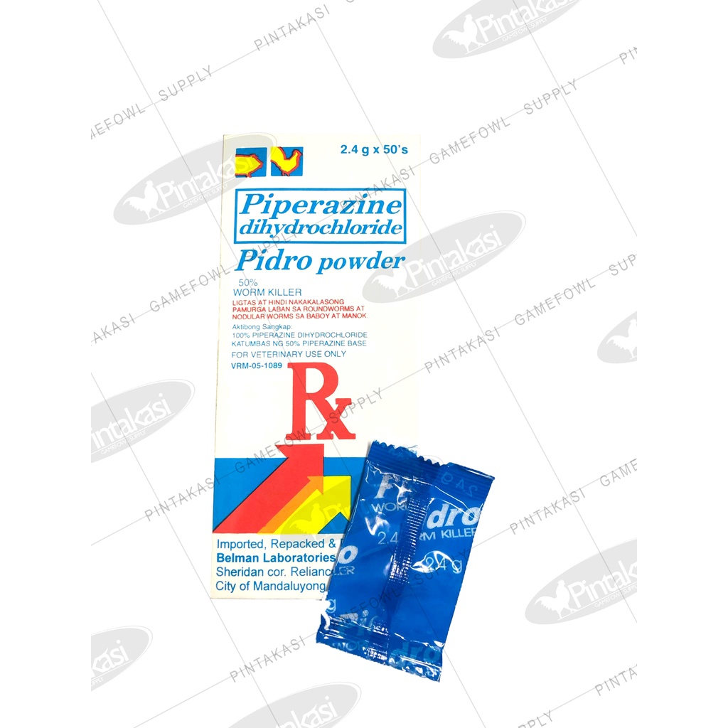 5 sachets Pidro 2.4g Powder Anthelmintic / Antiparasitic for Swine ...