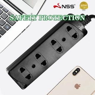 NSS Extension cord 4 outlet 8 meter long Extension Cord 3M/5M/8M Wire Cord power socket | Shopee ...