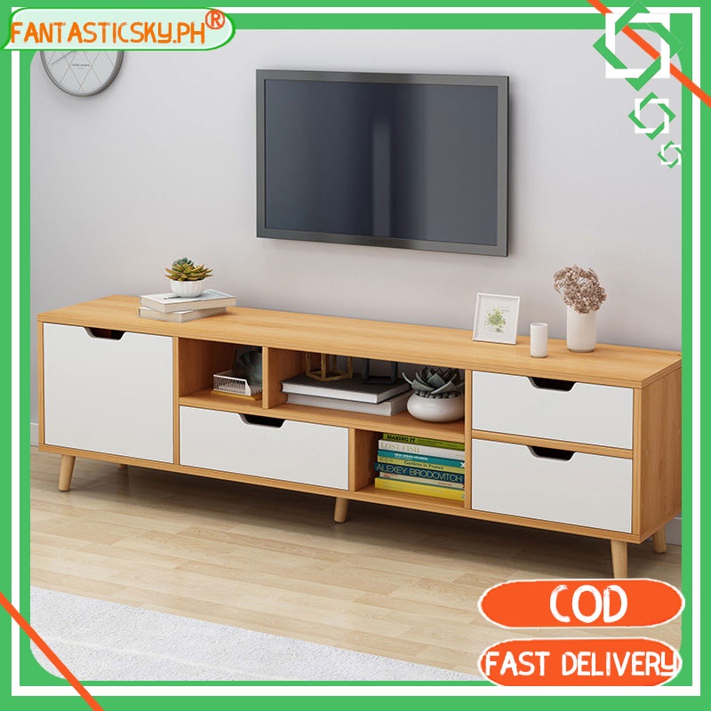 COD 120CM TV Cabinet Nordic Home Simple Modern Living Room Cabinet ...