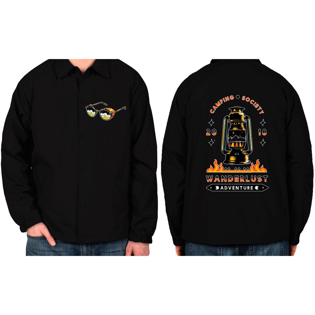 New!! Coach Hiking Jacket Quote Jacket Waterproof Windbreaker Jacket L ...