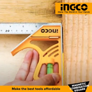 Ingco HSR530255 Stainless Steel Magnetic Lock Combination Square 12" _H ...