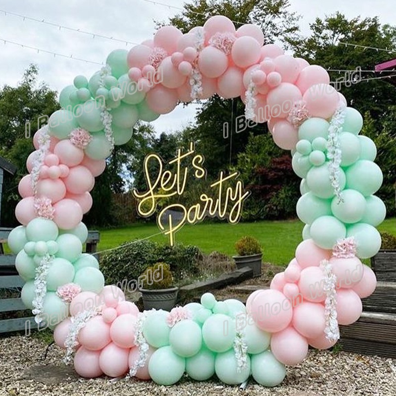 160pcs Doubled Macaron Pink Latex Balloon Arch Wedding Birthday Party ...