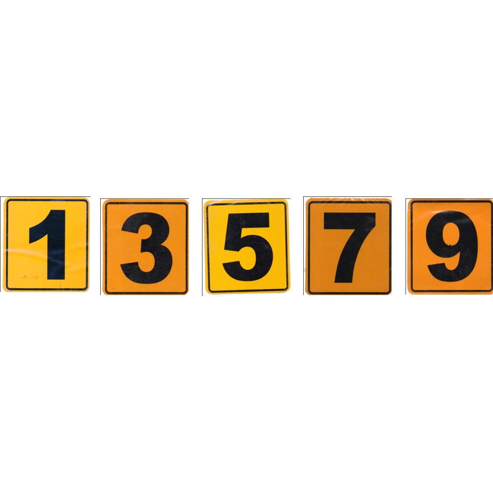 Decal Stickers - Number Sticker (Reflective) | Shopee Philippines