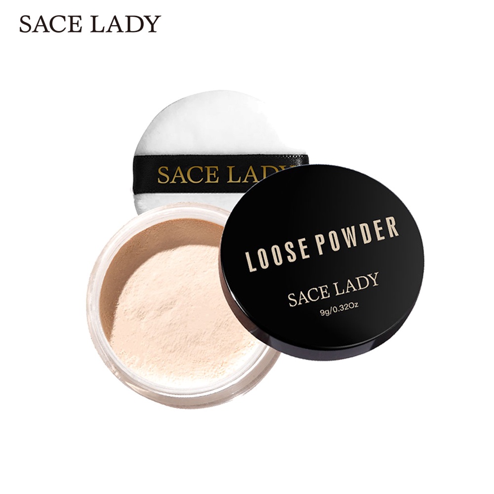 SACE LADY Face Setting Powder Matte Light Weight Smooth 3 Colors Loose ...