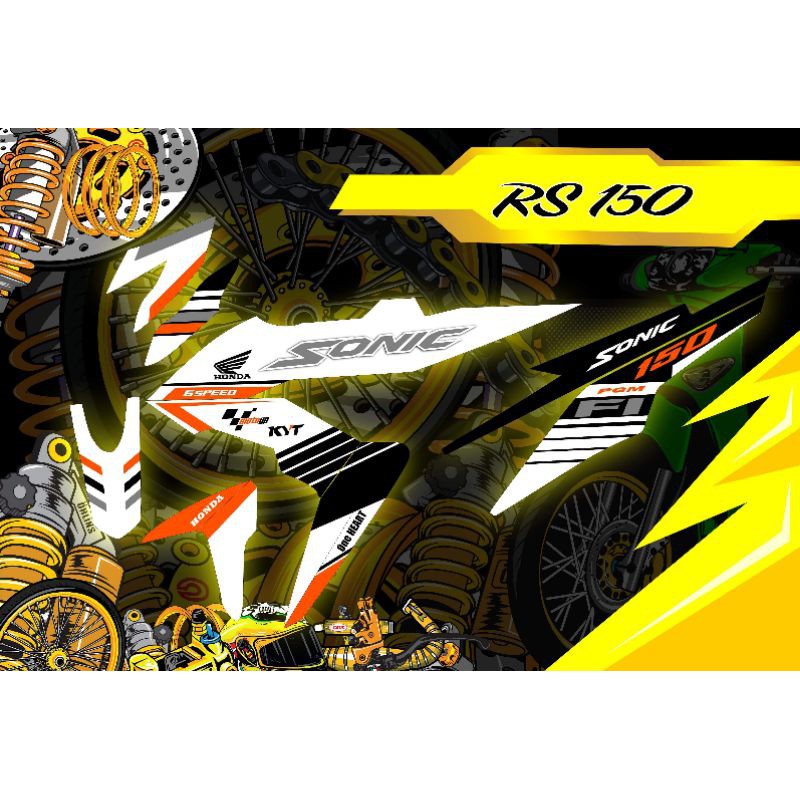 Rs150 fi decals (customize) | Shopee Philippines