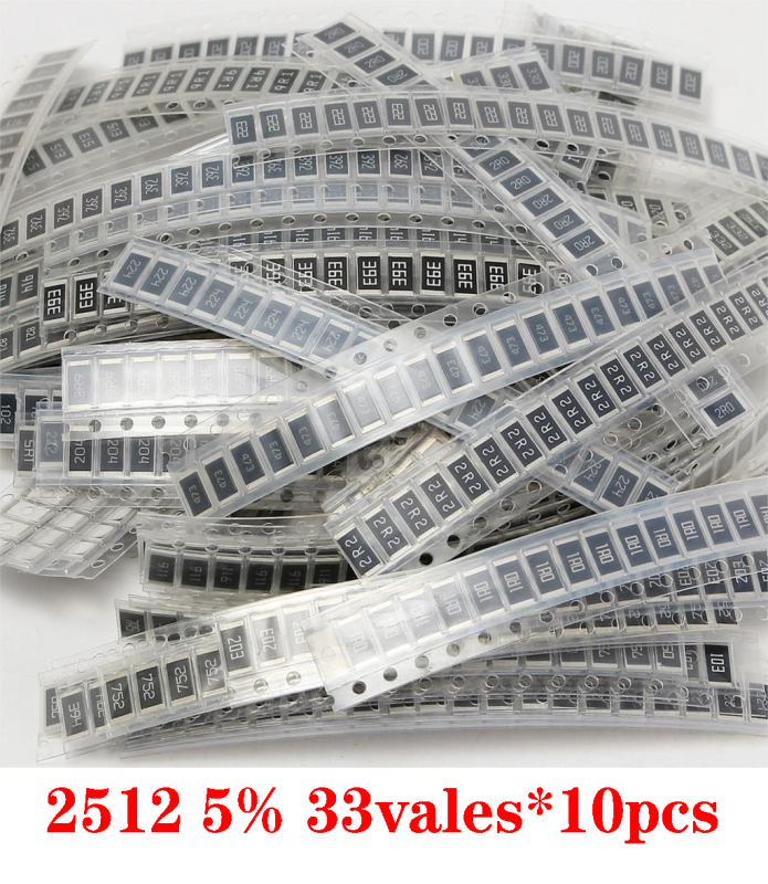 330pcs 33 Values Each 10 Resistor 2512 5% SMD SMT Resistor Kit Assorted ...
