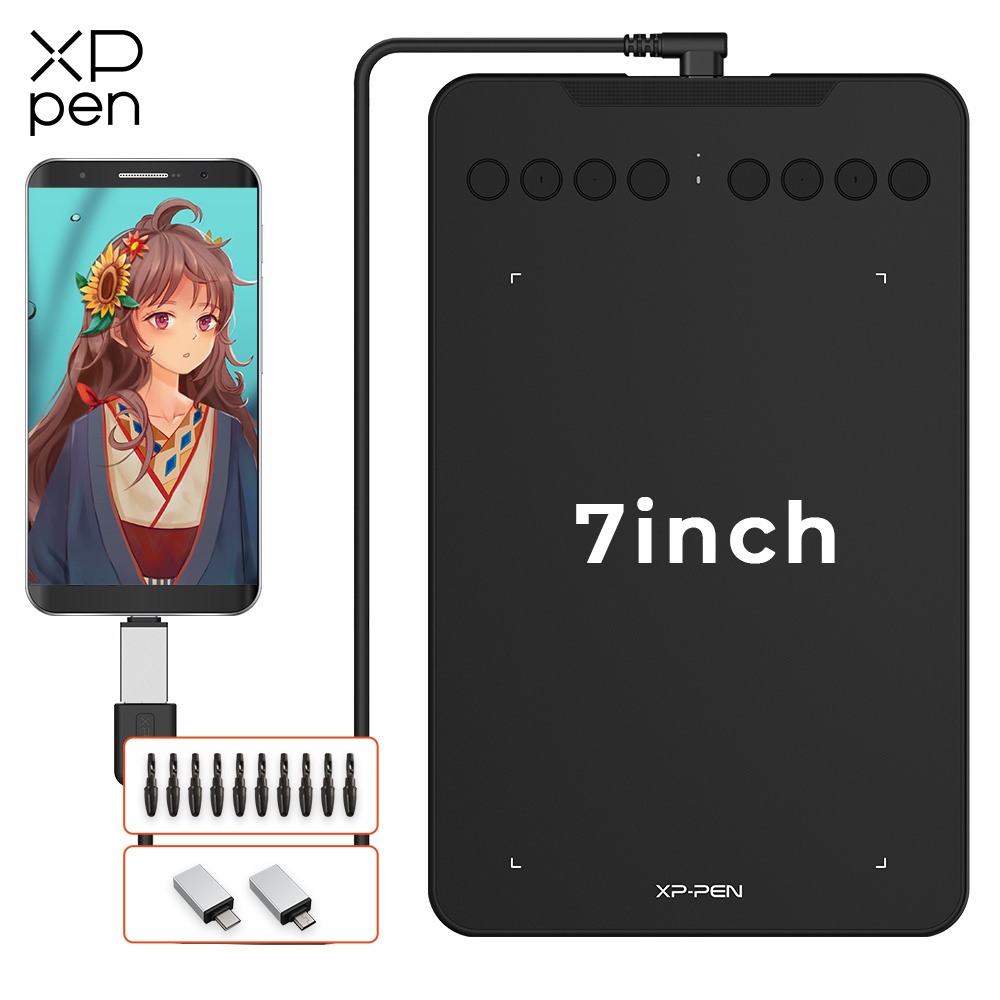 XPPen Deco mini7 Drawing Tablet 7inch Pen Tablet Drawing Tablet For ...