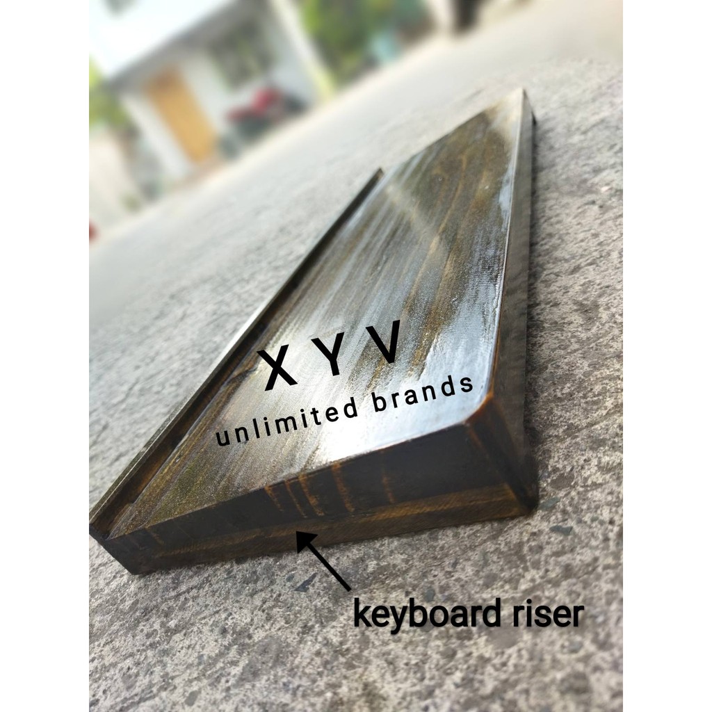 Ergonomic Keyboard Wood Riser Keyboard riser Keyboard tray Gaming ...