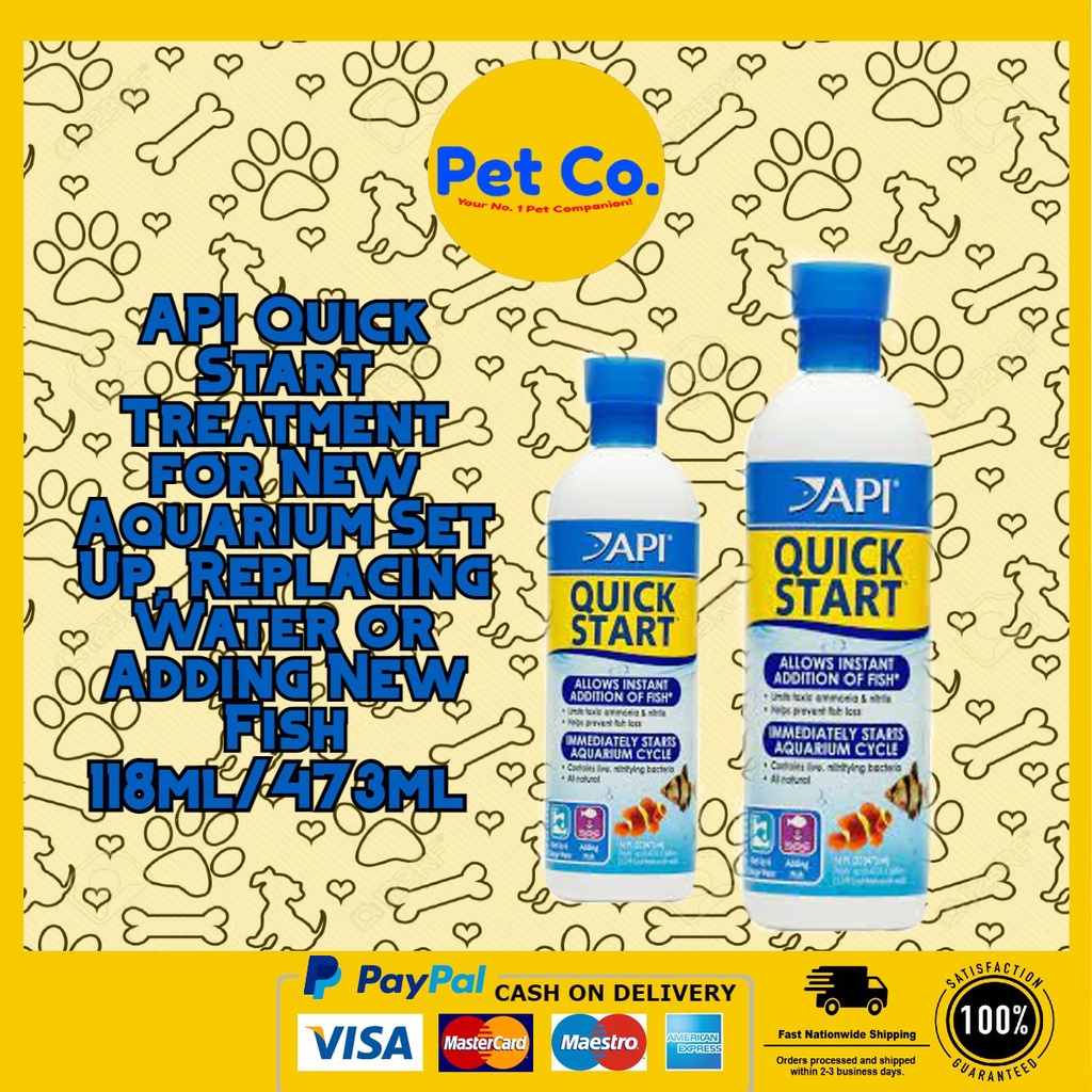 API Quick Start Treatment for New Aquarium Set Up, Replacing Water or ...