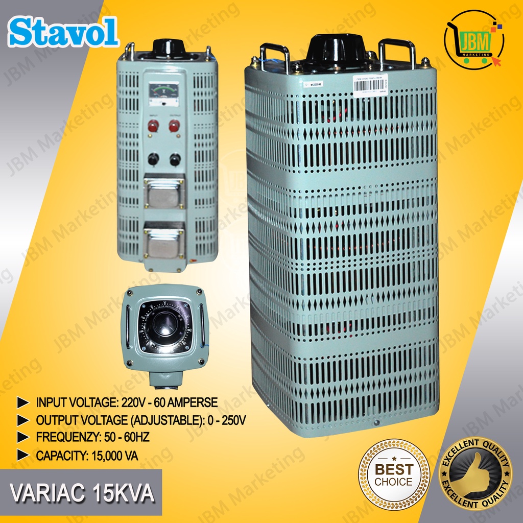 Stavol Variac 15KVA Manual Voltage Regulator, Adjustable Voltage Output ...