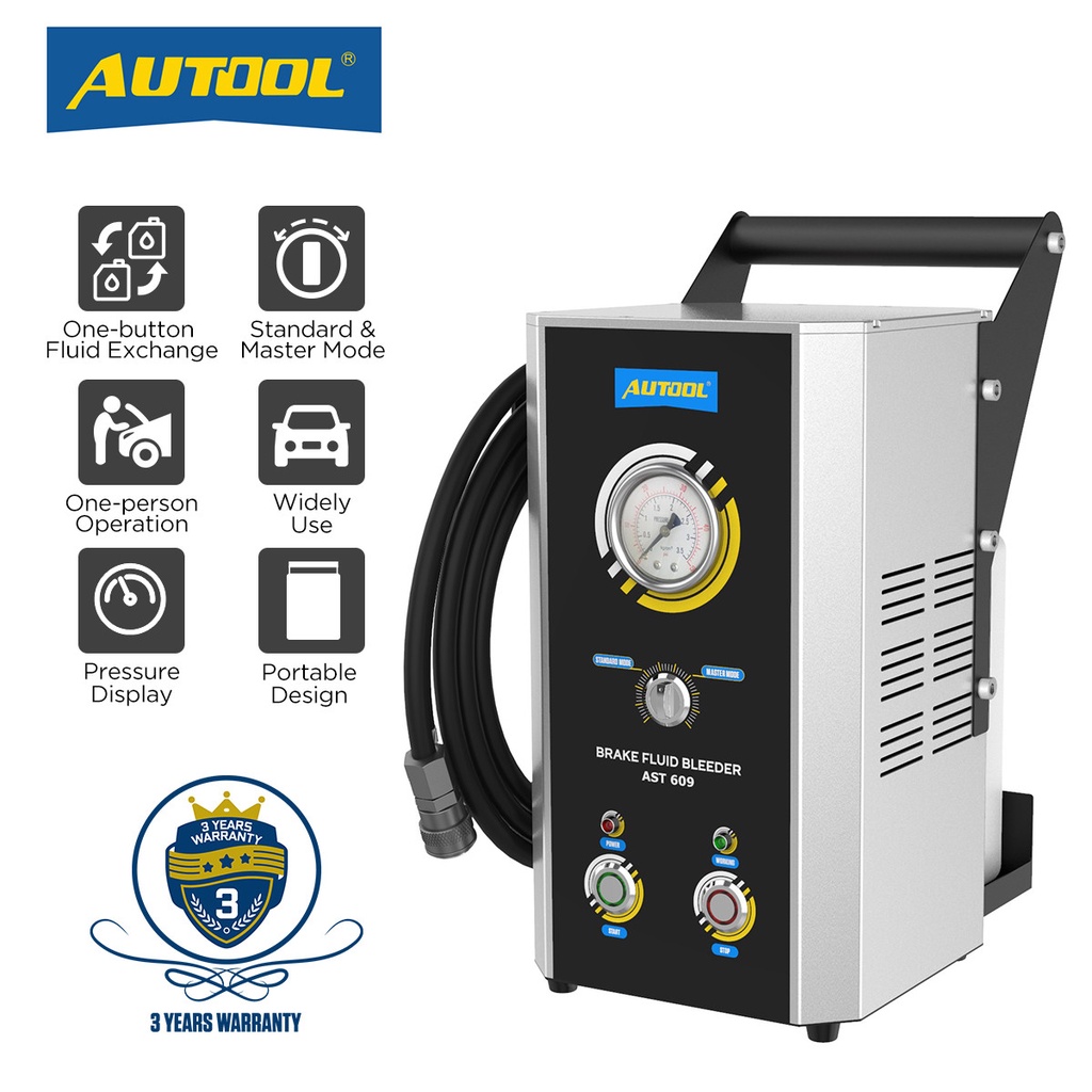 AUTOOL Car Pulsating Brake Oil Changer Brake Extractor Oil Pump Machine Brake Fluid Bleeder ...