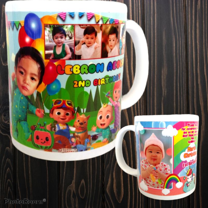 Customized personalized mug baso print for birthdays, debut, wedding ...