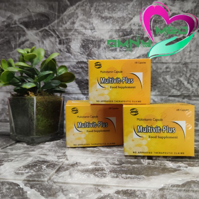 MULTIVIT -PLUS ( Multivitamin) 100 capsules | Shopee Philippines
