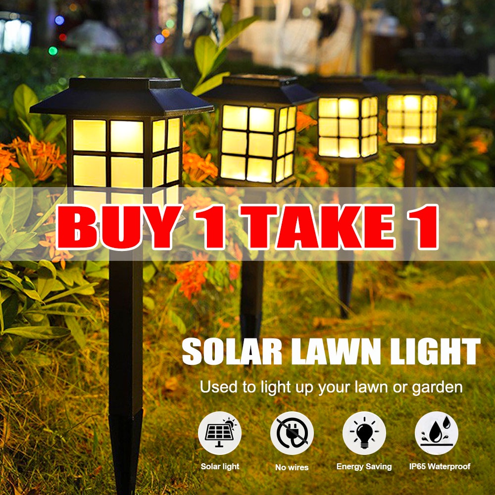 Waterproof Outdoor Solar LED Pathway Landscape Light Garden Yard Lawn ...
