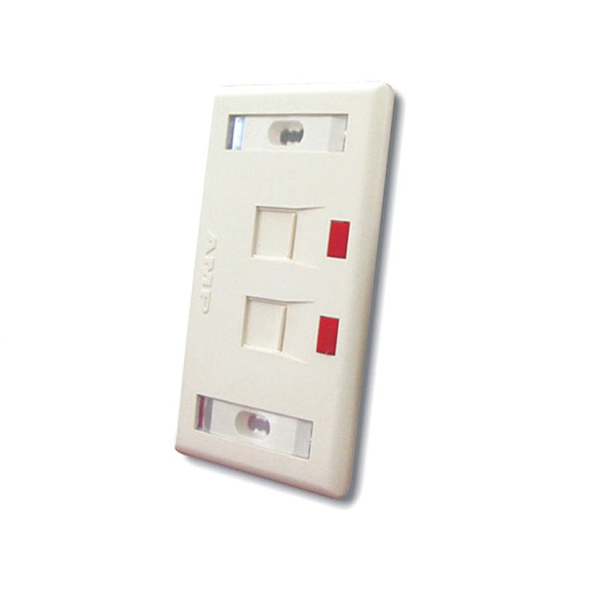 Amp Faceplate face panel 2port 2GANG for information outlet | Shopee ...