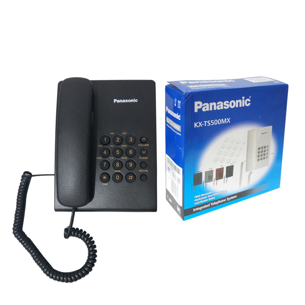 Panasonic TS 500 Telephone -black | Shopee Philippines