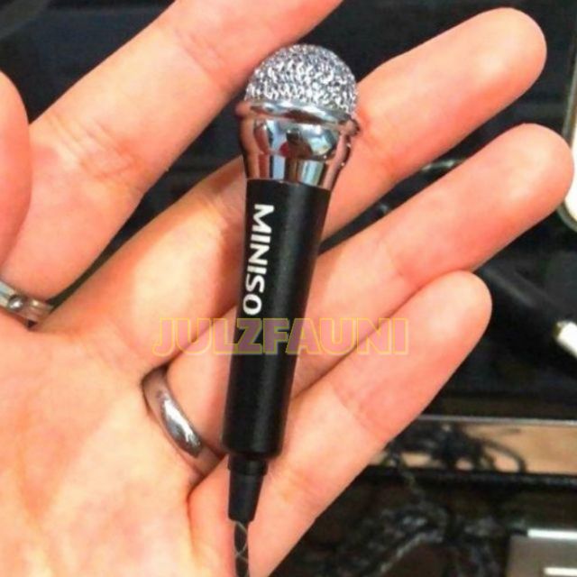 MINI / SMALL AND COMPACT KARAOKE PORTABLE MICROPHONE mini mic by Miniso ...